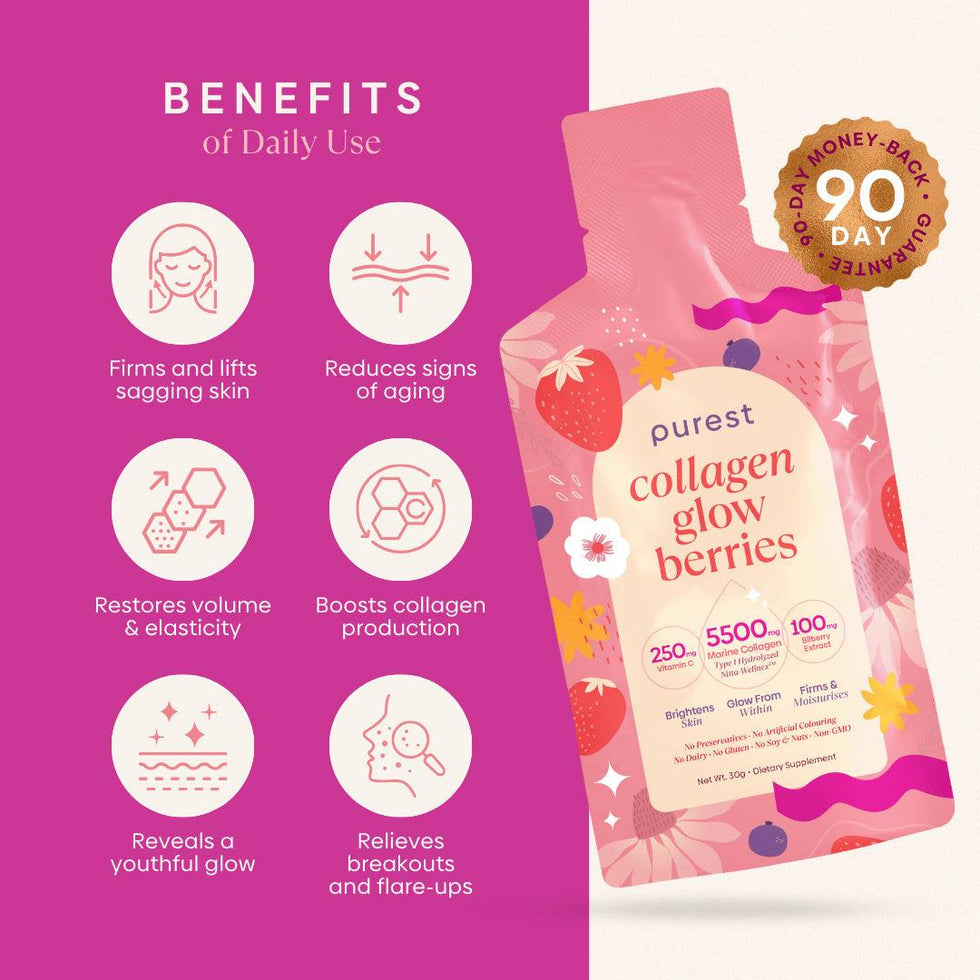 Collagen Glow Berries | Award-Winning Collagen Drink – The Purest Co (PH)